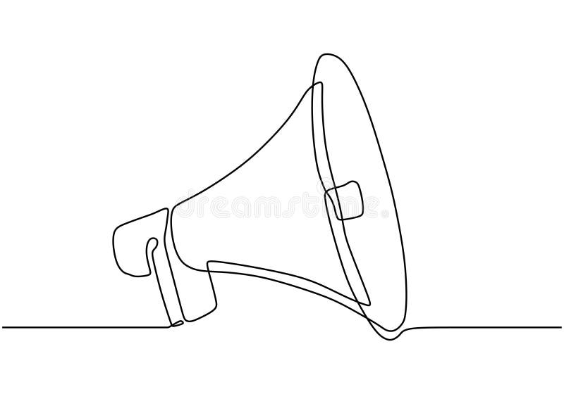 One Line Drawing Speaker Stock Illustrations – 936 One Line Drawing ...