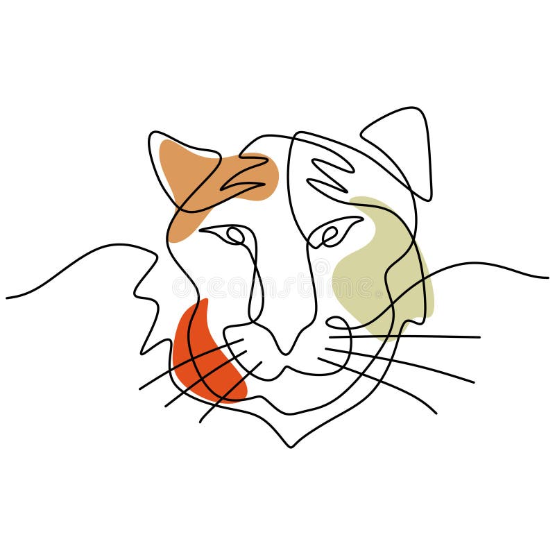 Tiger One Line Drawing Stock Illustrations – 381 Tiger One Line Drawing ...