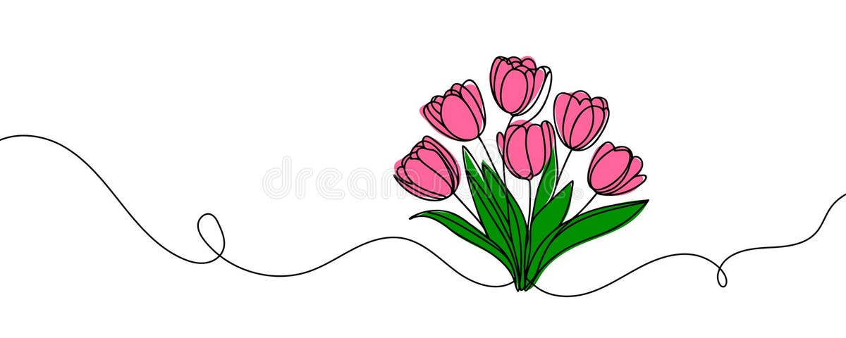 Continuous Line Spring Stock Illustrations – 10,623 Continuous Line ...