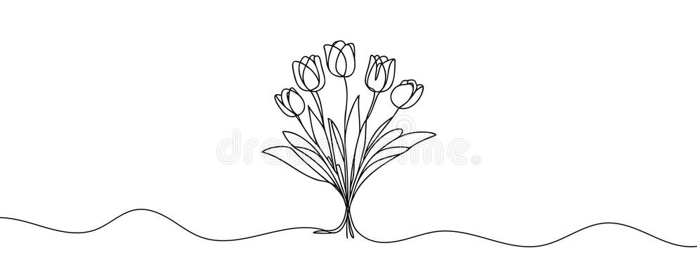 Continuous Line Spring Stock Illustrations – 10,696 Continuous Line ...