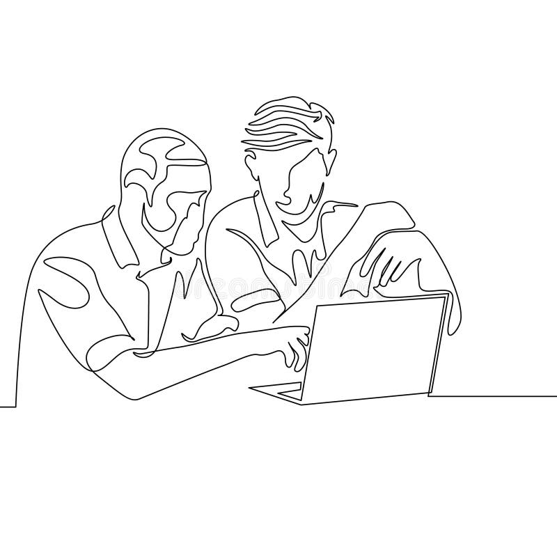 Continuous Line Drawing Help Stock Illustrations – 1,076 Continuous ...