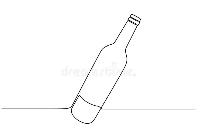 Continuous Line Drawing Bottle Stock Illustrations – 1,307 Continuous ...