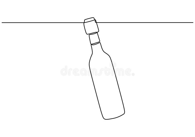 Continuous Line Drawing Bottle Stock Illustrations – 1,307 Continuous ...
