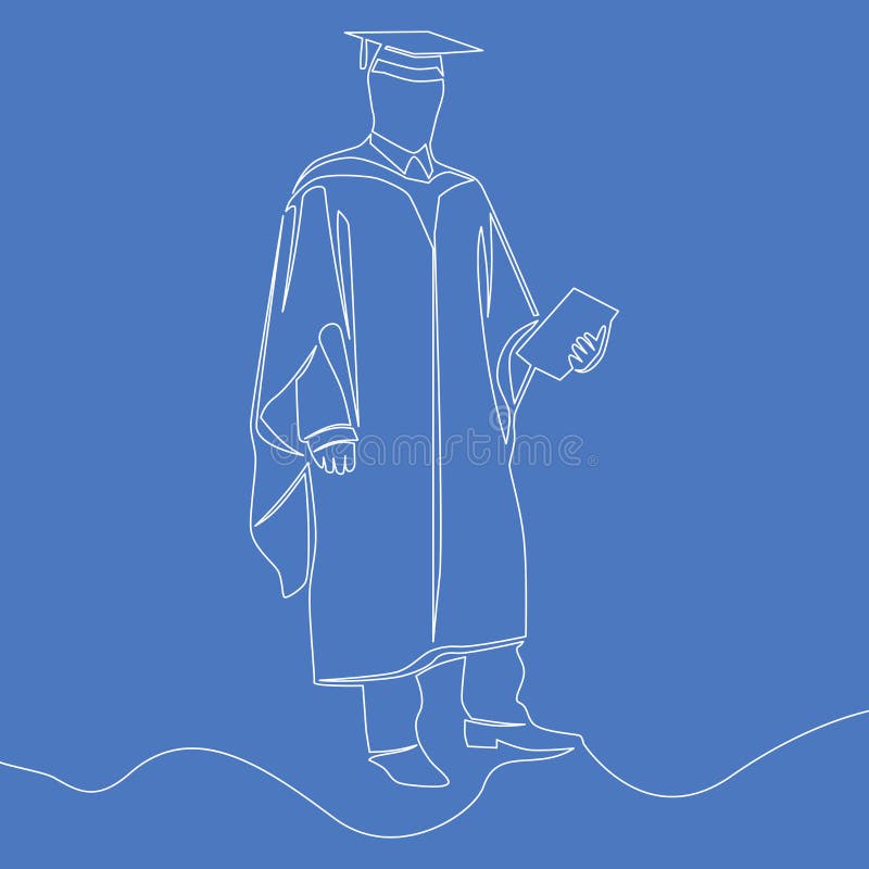 One Line Drawing Students Stock Illustrations – 200 One Line Drawing ...