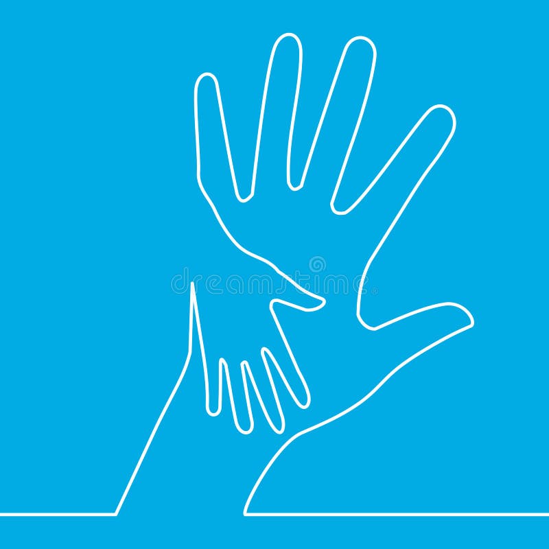 Helping Hands Vector Illustration Stock Vector - Illustration of ...