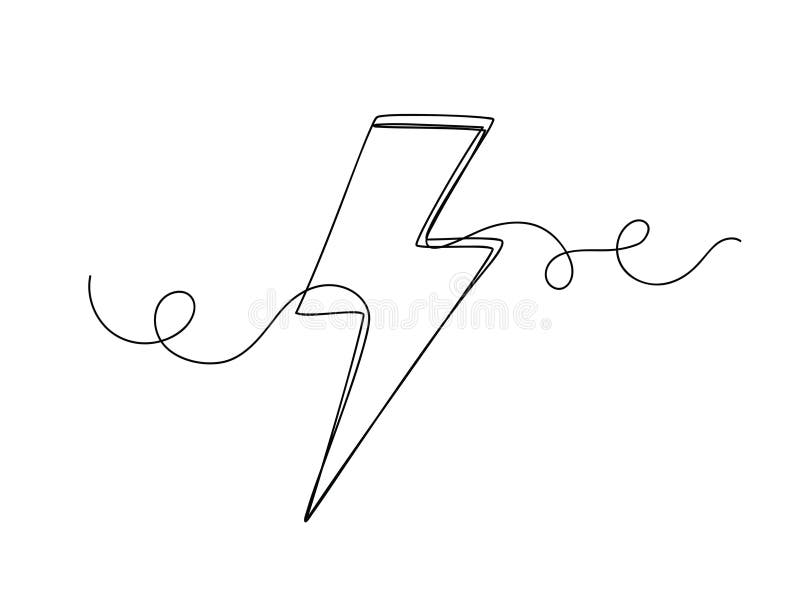 Lightning One Line Stock Illustrations – 488 Lightning One Line Stock ...