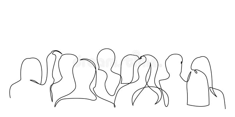 Back People Crowd Silhouette Stock Illustrations – 507 Back People ...