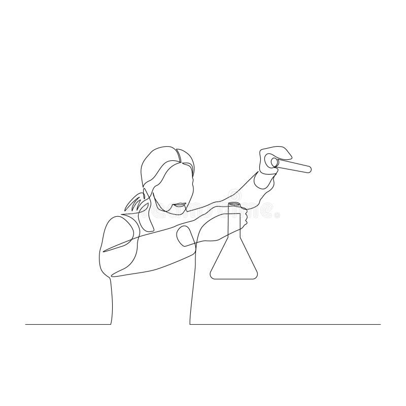 Chemist One Line Drawing Stock Illustrations – 278 Chemist One Line ...