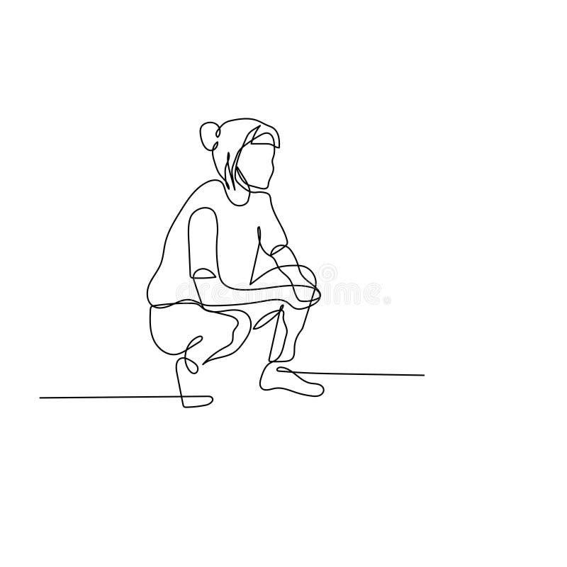 Squat Line Draw Stock Illustrations – 32 Squat Line Draw Stock ...