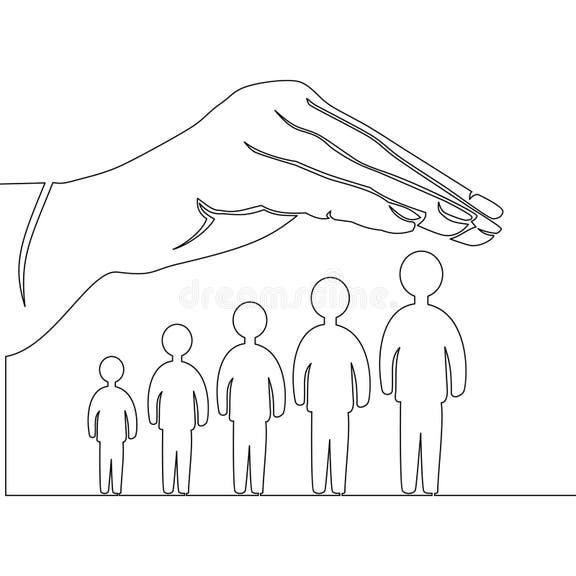 Continuous Line Drawing Process of Career Growth and Development Group ...