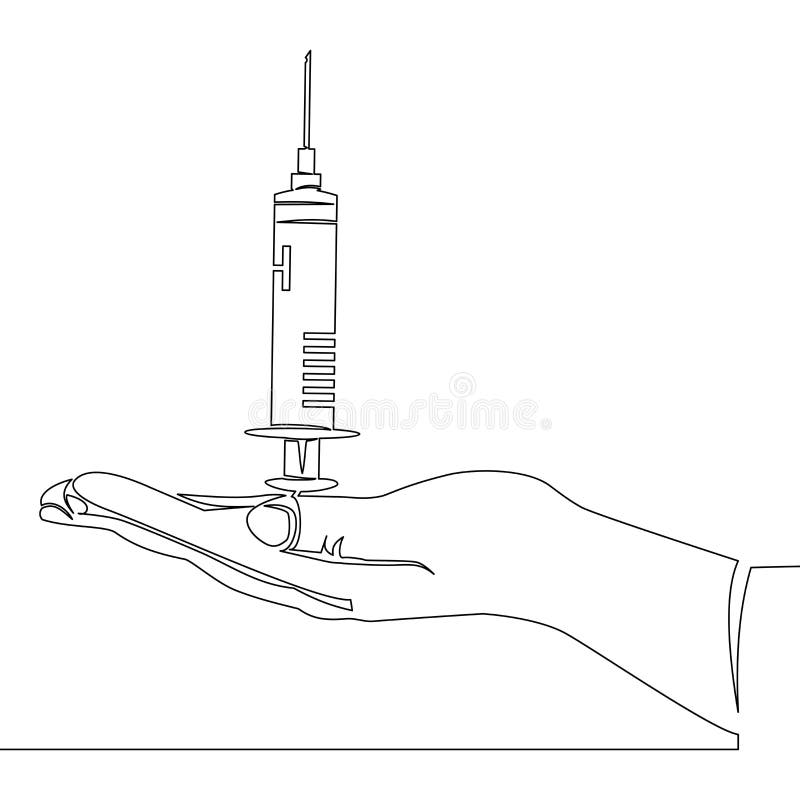 Injection Continuous Line Drawing Stock Illustrations – 124 Injection ...