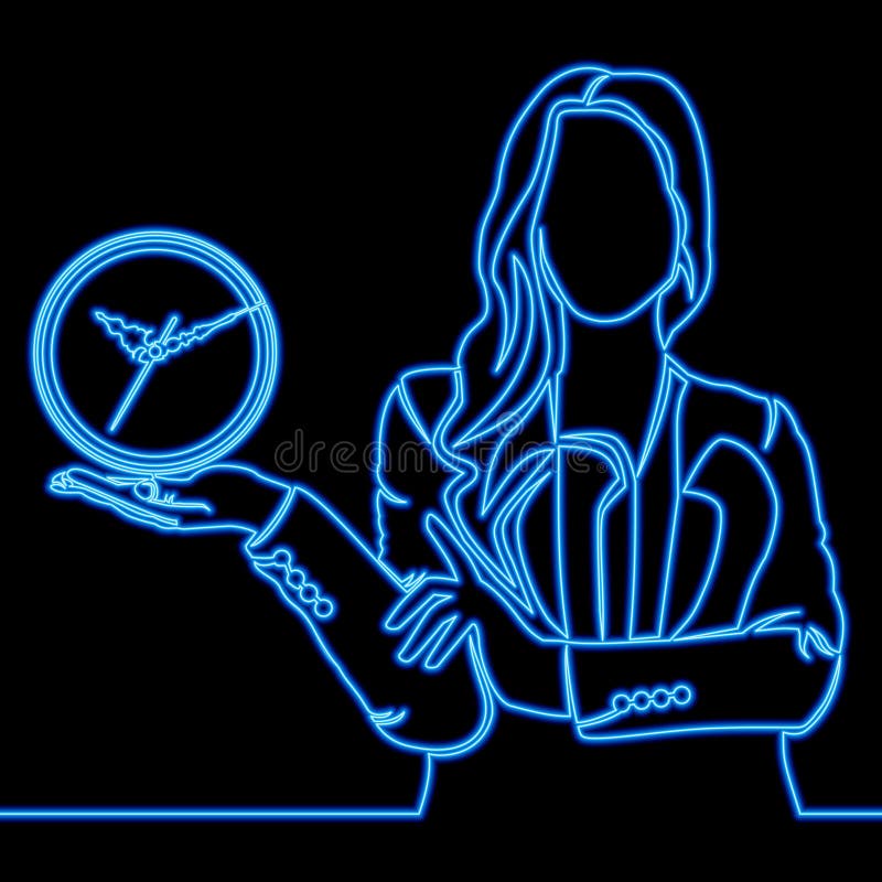 Continuous Line Drawing Manager Time Stock Illustrations – 79 ...