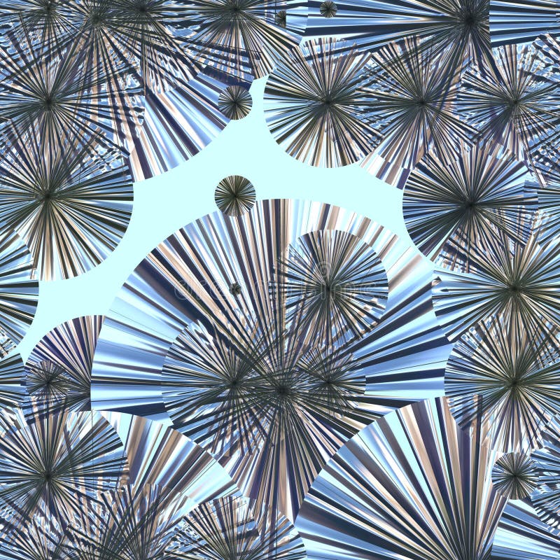 Continuous Pattern of Abstract Dandelion Stock Illustration ...