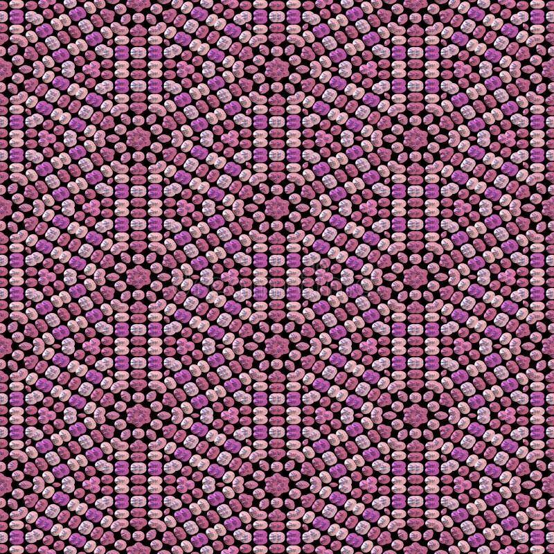 Continuous Pattern of Beadwork Stock Illustration - Illustration of ...
