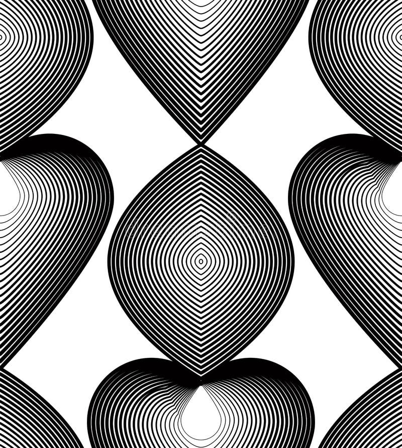 Continuous Pattern with Black Graphic Lines, Decorative a Stock ...