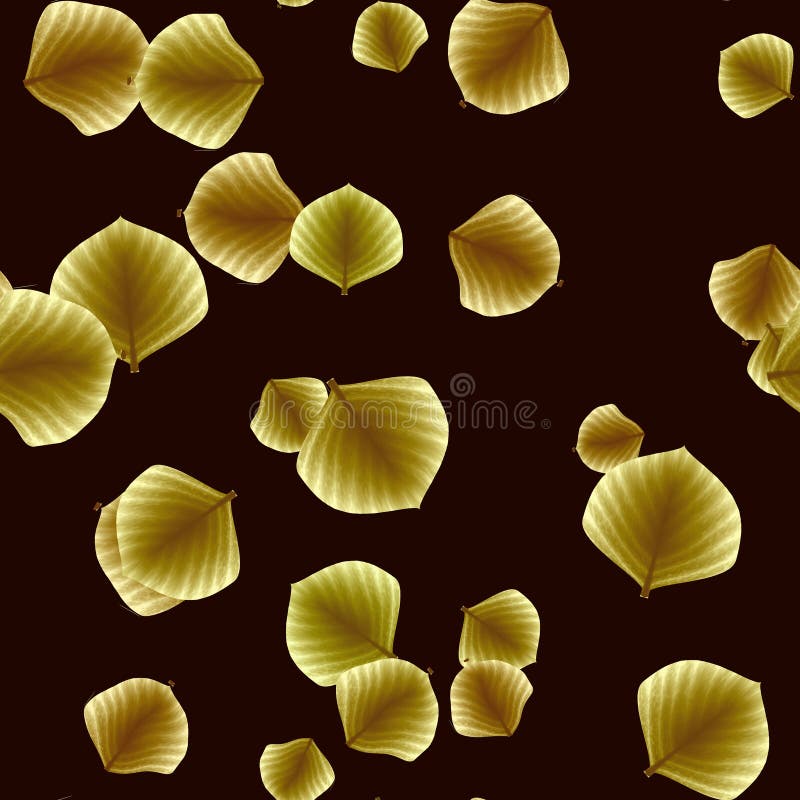 Continuous Pattern with Bright Leaves Stock Illustration - Illustration ...