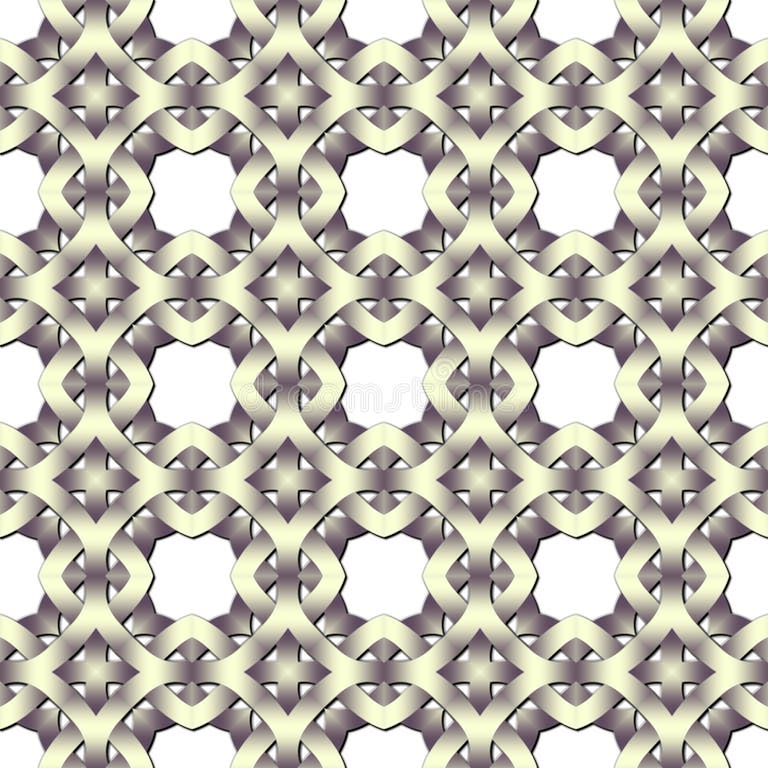 Continuous Pattern with Celtic Weaving Stock Illustration ...
