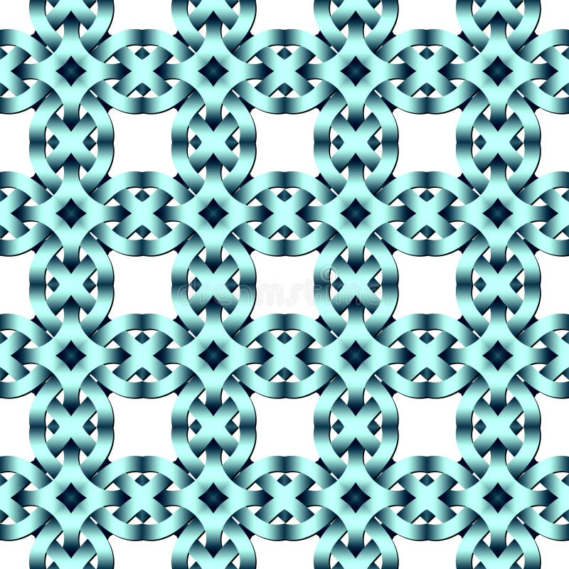 Continuous Pattern with Celtic Weaving Stock Illustration ...