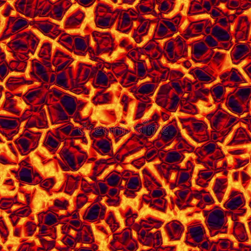 Continuous Pattern with Hot Lava Stock Illustration - Illustration of ...