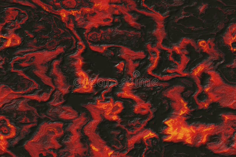 Continuous Pattern with Hot Lava Stock Illustration - Illustration of ...