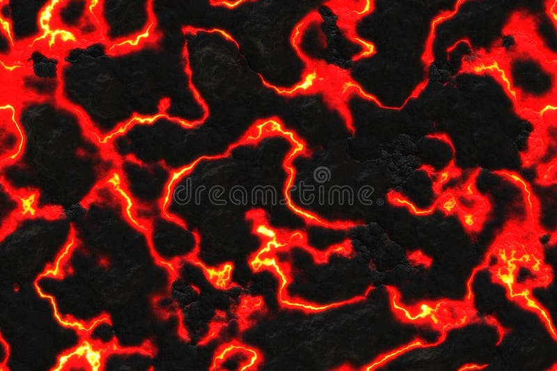 Continuous Pattern with Hot Lava Stock Illustration - Illustration of ...