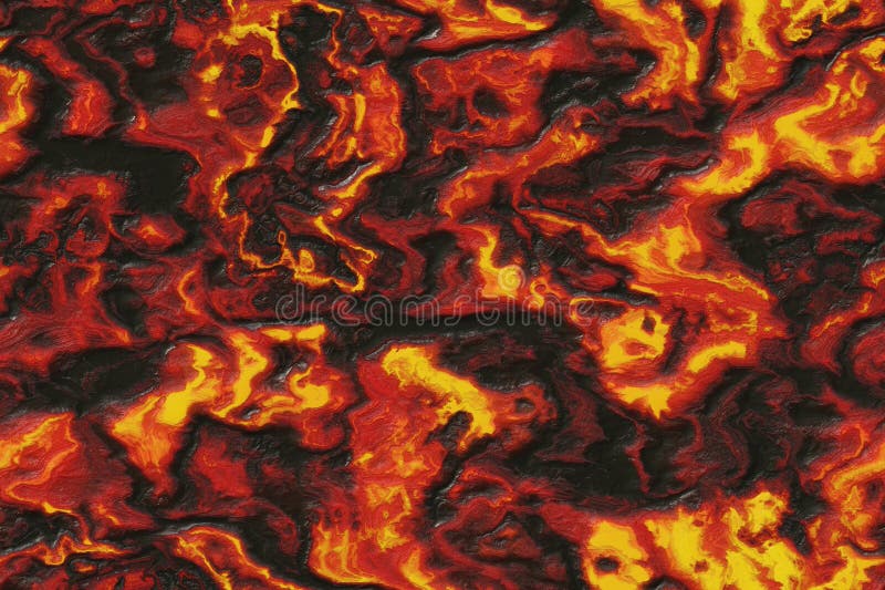 Continuous Pattern with Hot Lava Stock Illustration - Illustration of ...