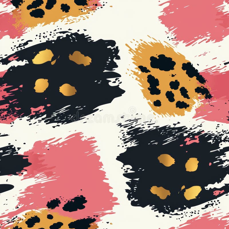 A Continuous Pattern Mimicking the Leopard& X27;s Spotted Fur. Stock ...