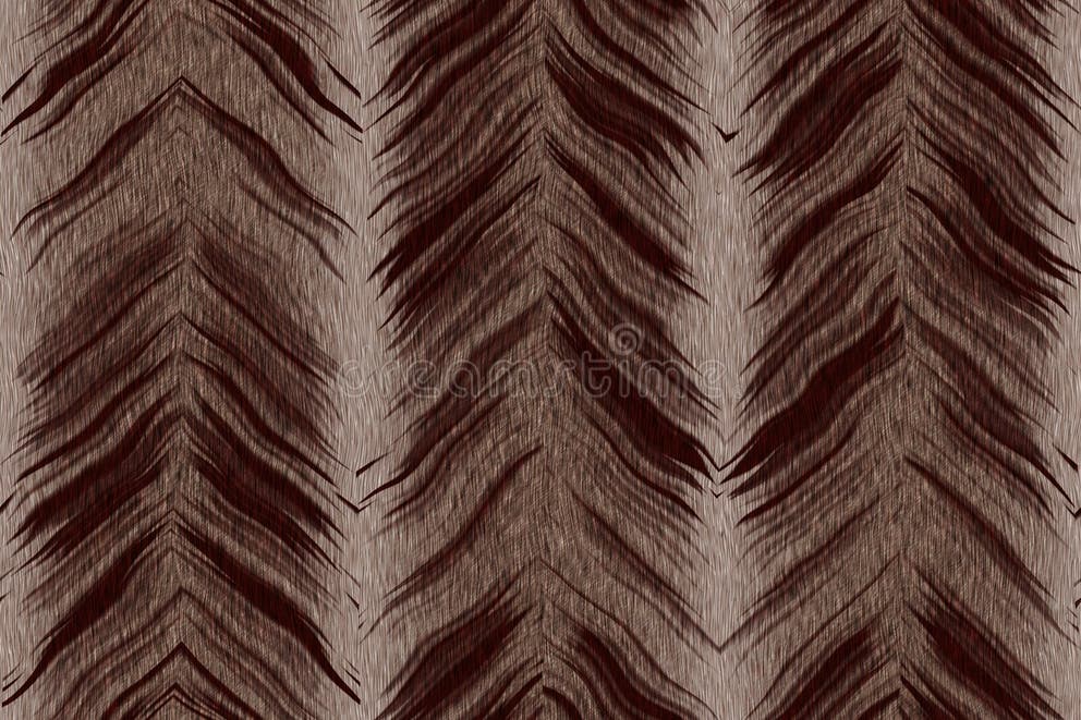 Continuous Pattern of Natural Fur Stock Illustration - Illustration of ...