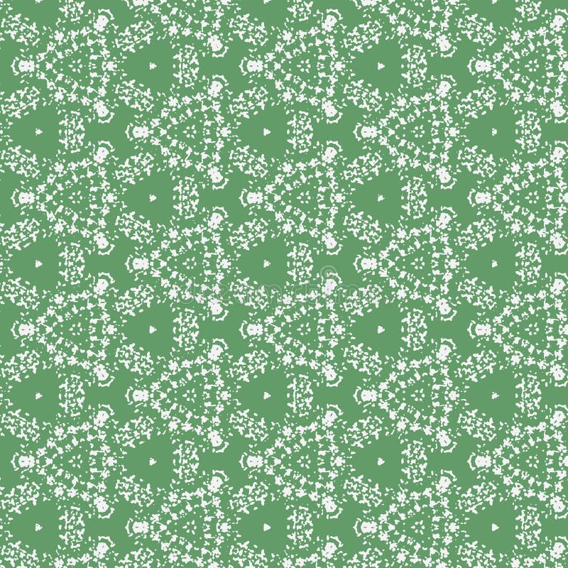 Continuous Ornamental Pattern in Single Teal Color Stock Illustration ...