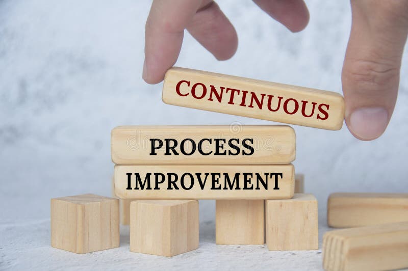 Continuous Process Improvement Text on Wooden Blocks. Continuous ... Continuous Process Improvement Text on Wooden Blocks. Continuous ...