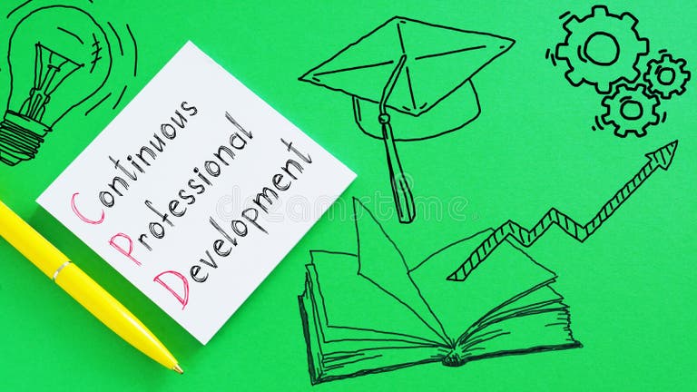 Continuous Professional Development is Shown Using the Text Stock Image ...