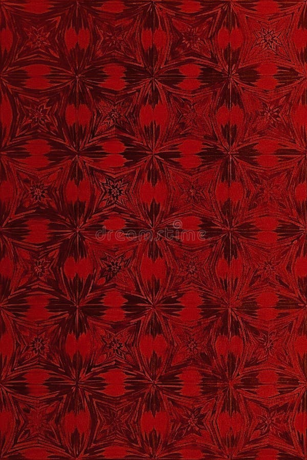 A Continuous Red and Black Pattern in Ebru Style. AI Generated Stock ...
