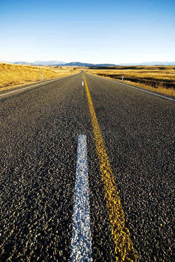 Continuous Road Scenic with Mountain Ranges Concept Stock Photo - Image ...