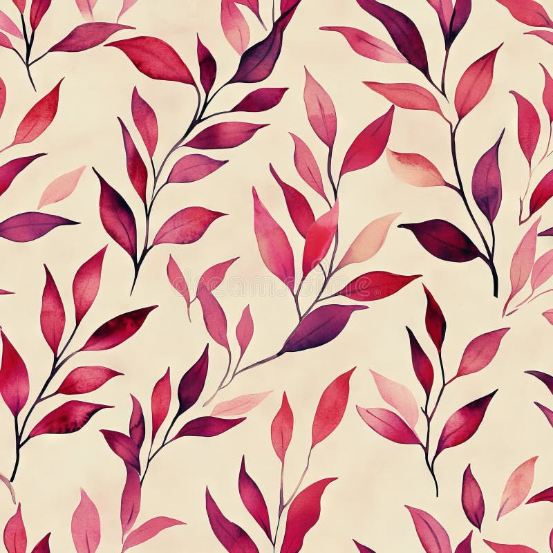 A Continuous, Seamless Pattern of Curly Plants with Long, Slender ...
