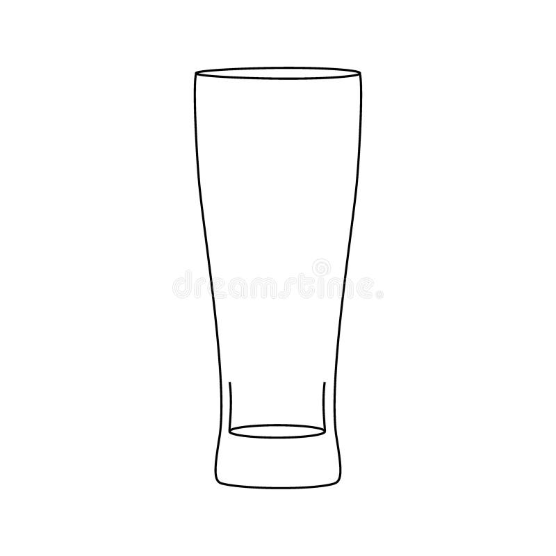 Continuous Single Line Art Drawing of Wine Glass Outline Beverage ...