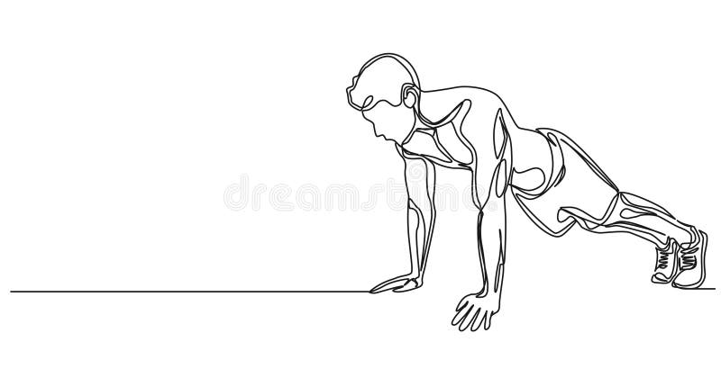 Man Doing Push Ups Stock Illustrations – 340 Man Doing Push Ups Stock ...