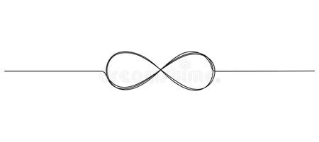 Continuous Single Line Drawing of Infinity Symbol with Heart Shape ...