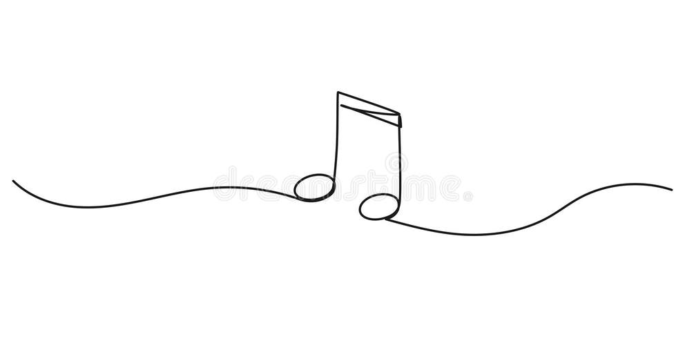 Musical Notes Line Drawing Stock Illustrations – 3,067 Musical Notes ...