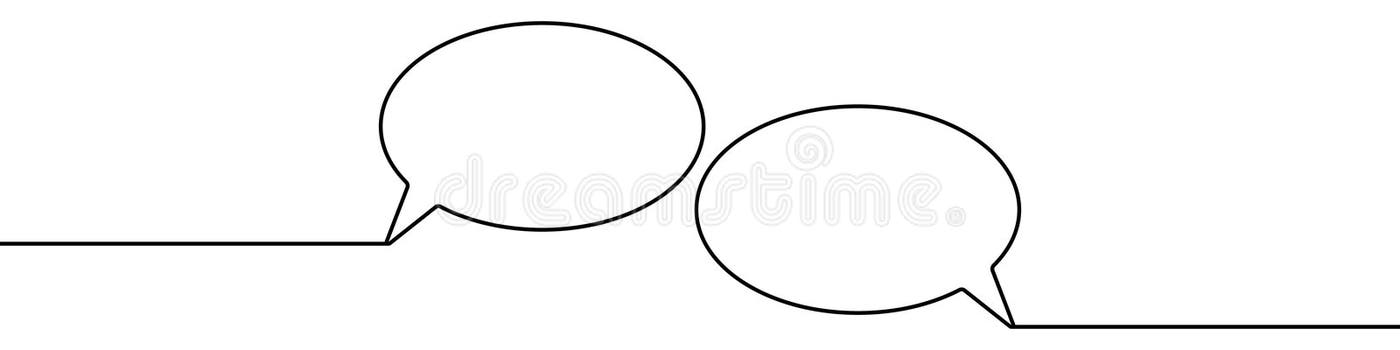 Conversation Continuous Line Drawing Stock Illustrations – 1,124 ...
