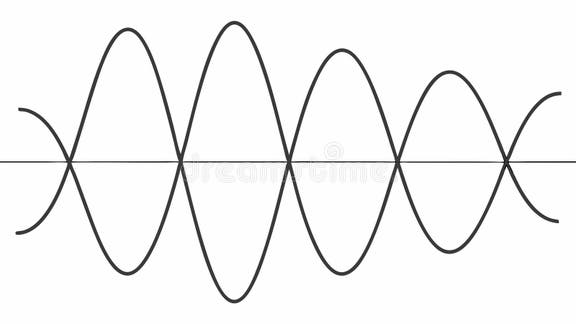 A Continuous and Smooth Sine Wave Pattern, Representing Frequency or ...