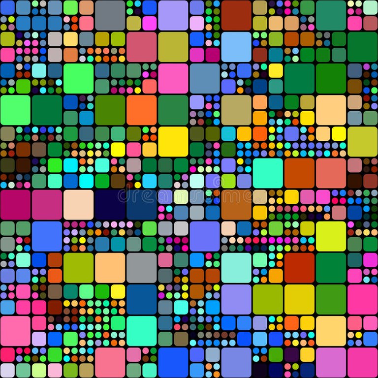 Continuous Square Mosaic Pattern Stock Vector - Illustration of ...