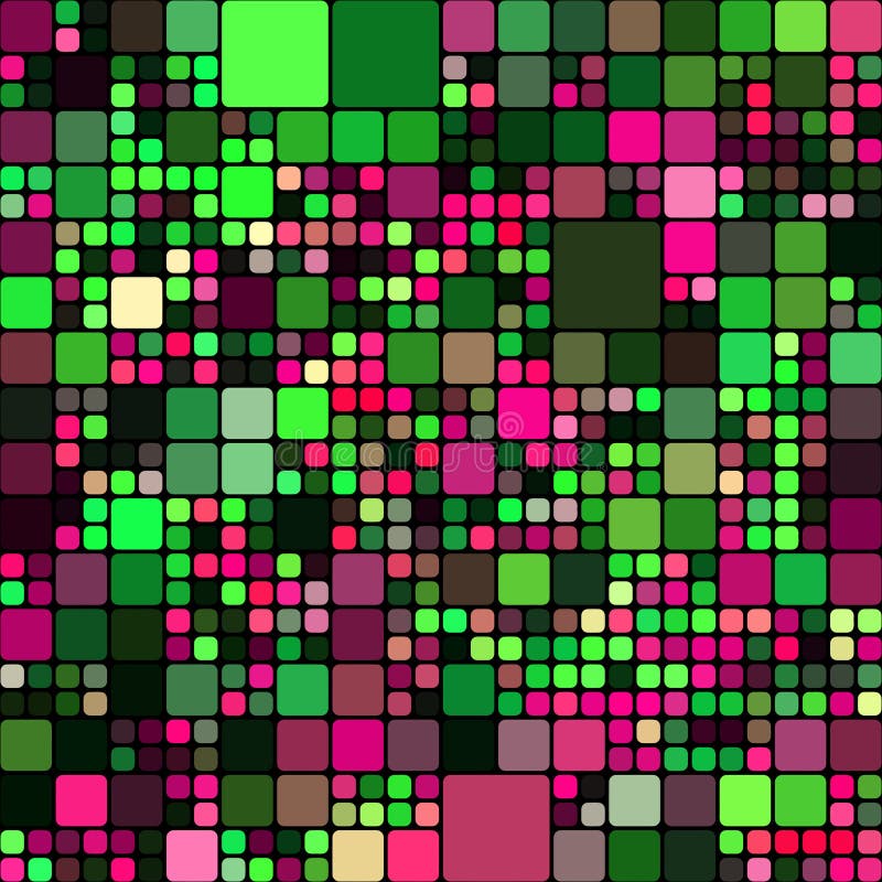 Continuous Square Mosaic Pattern Stock Vector - Illustration of texture ...