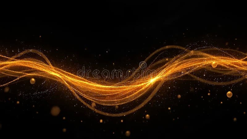 A Continuous Stream of Golden Particles Flows Against a Dark Void ...