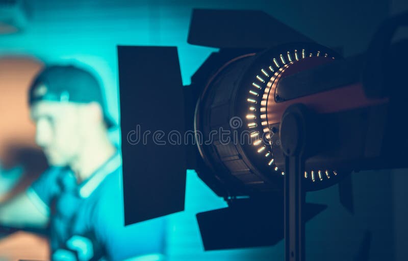 Continuous Studio LED Lighting for Video Production Stock Image - Image ...