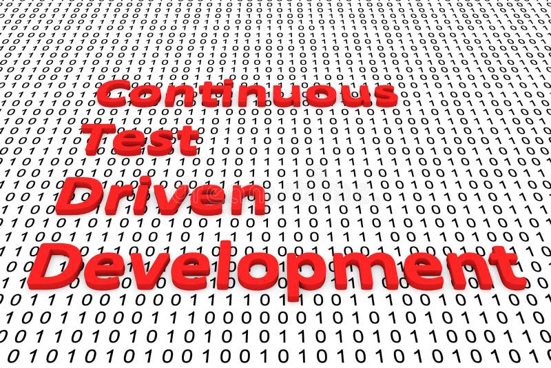 Continuous Test Driven Development Stock Illustration - Illustration of ...