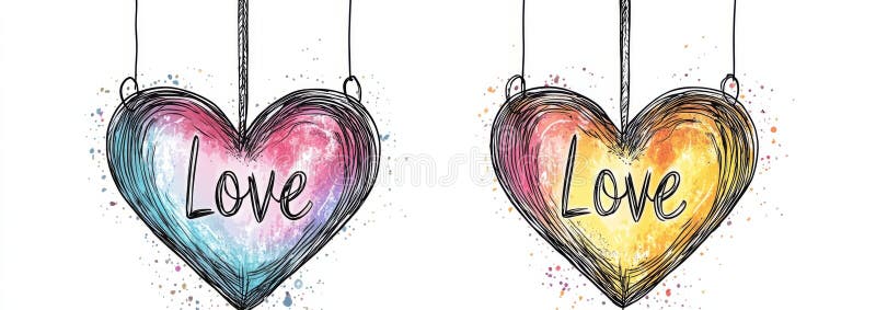 A Continuous, Unbroken Line Drawing of Hearts Captures Modern ...