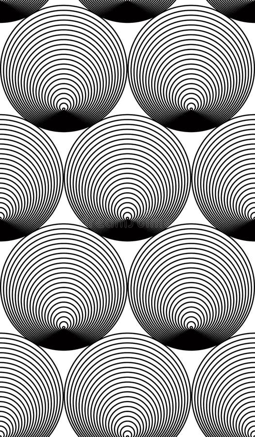 Continuous Vector Pattern with Black Graphic Lines, Decorative a Stock ...