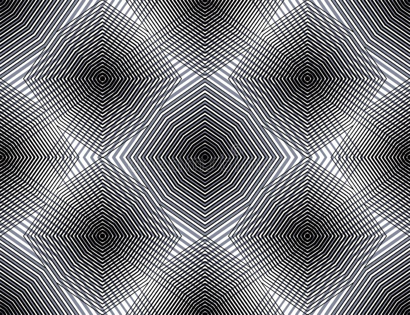 Continuous Vector Pattern with Graphic Lines, Decorative Abstract ...
