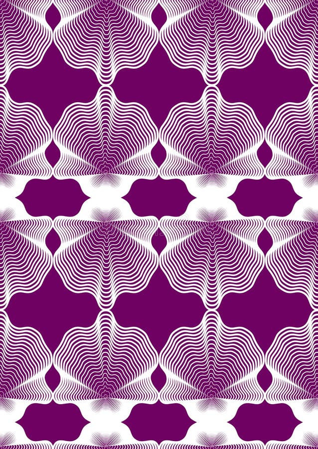 Continuous Vector Pattern with Graphic Lines, Decorative Abstract ...