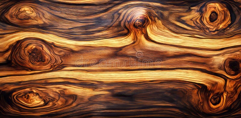 A Continuous Walnut Wood Texture Pattern Set Against a Brown Background ...
